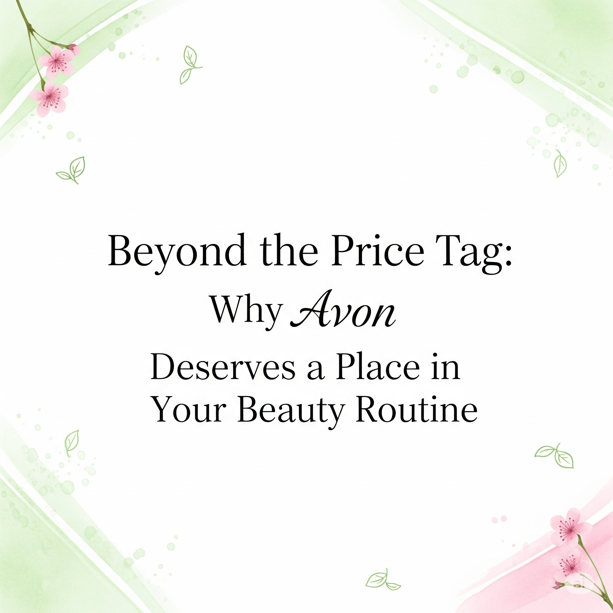 Beyond the Price Tag: Why Avon Deserves a Place in Your Beauty Routine ...